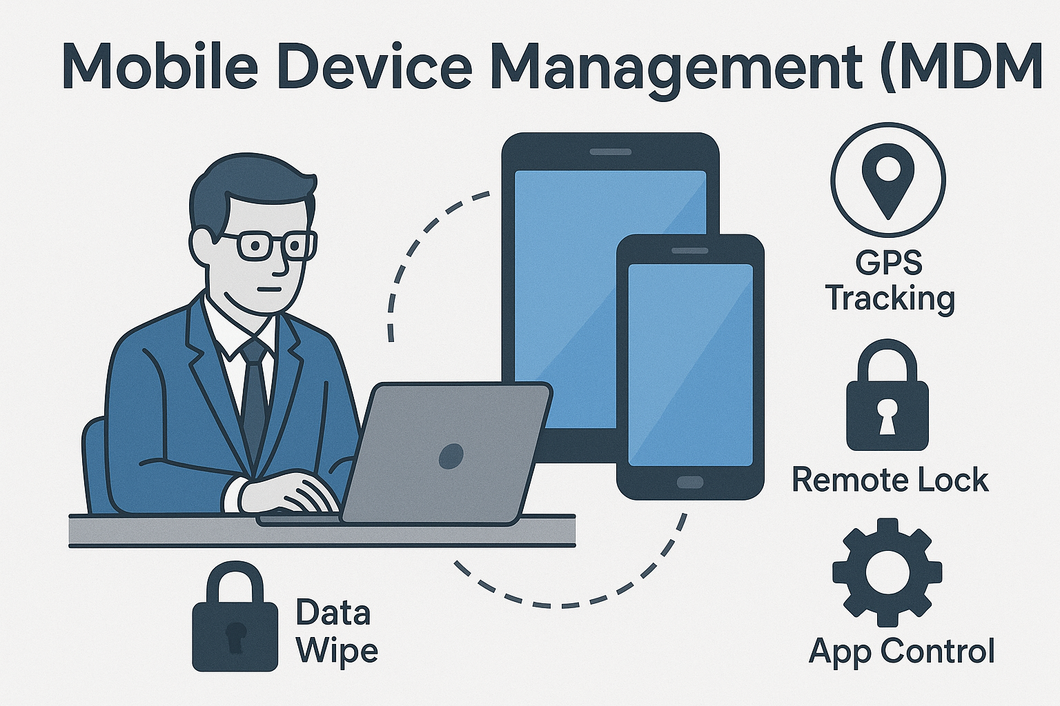 MDMとは？モバイルデバイス管理の仕組みと導入メリットを解説 | ITパスポートの壁